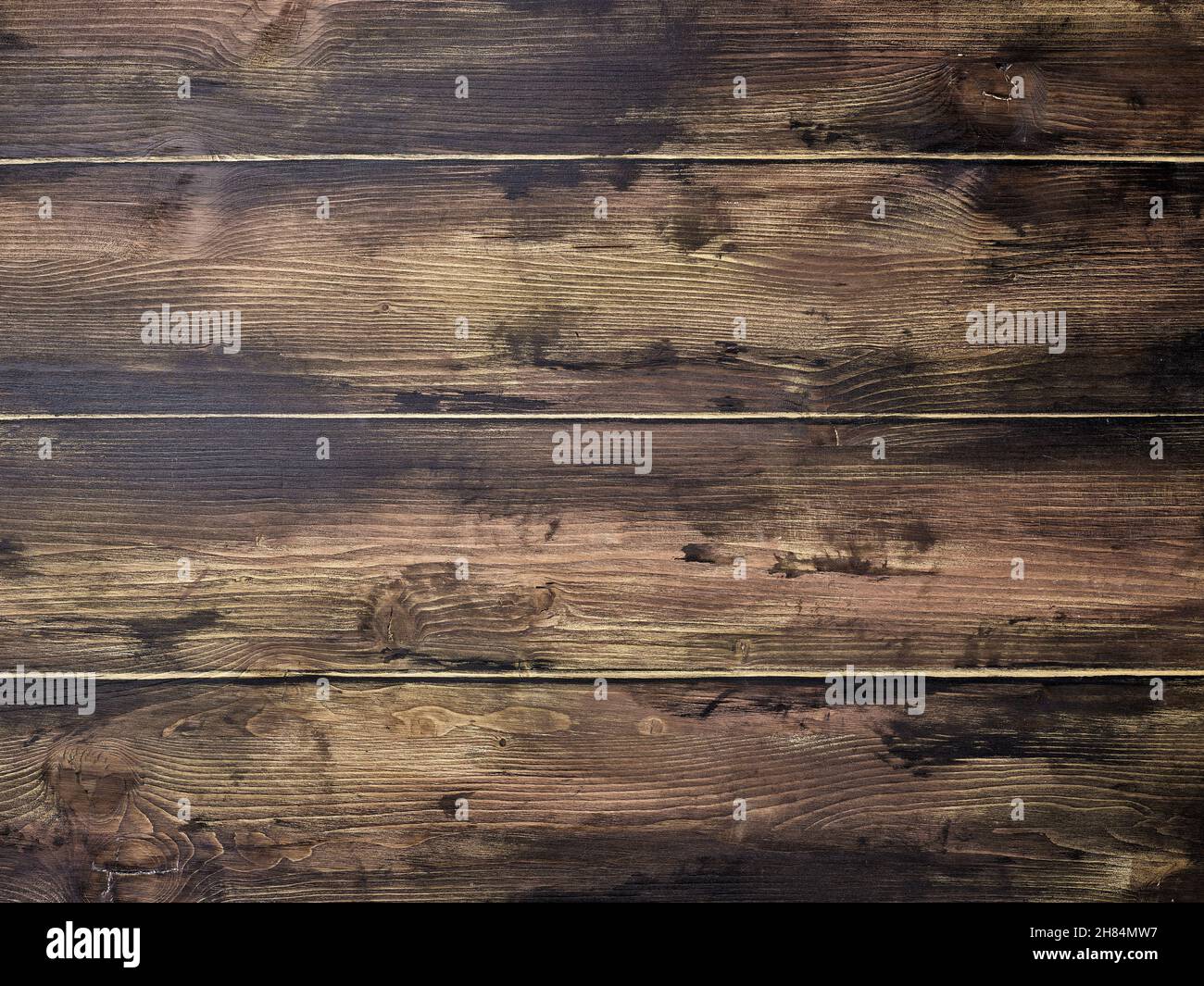 brown wooden rustic kitchen table background, top view Stock Photo - Alamy
