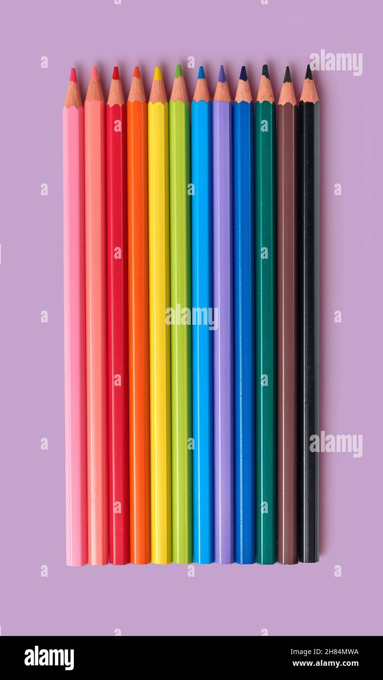 Purple texture pencil hi-res stock photography and images - Alamy