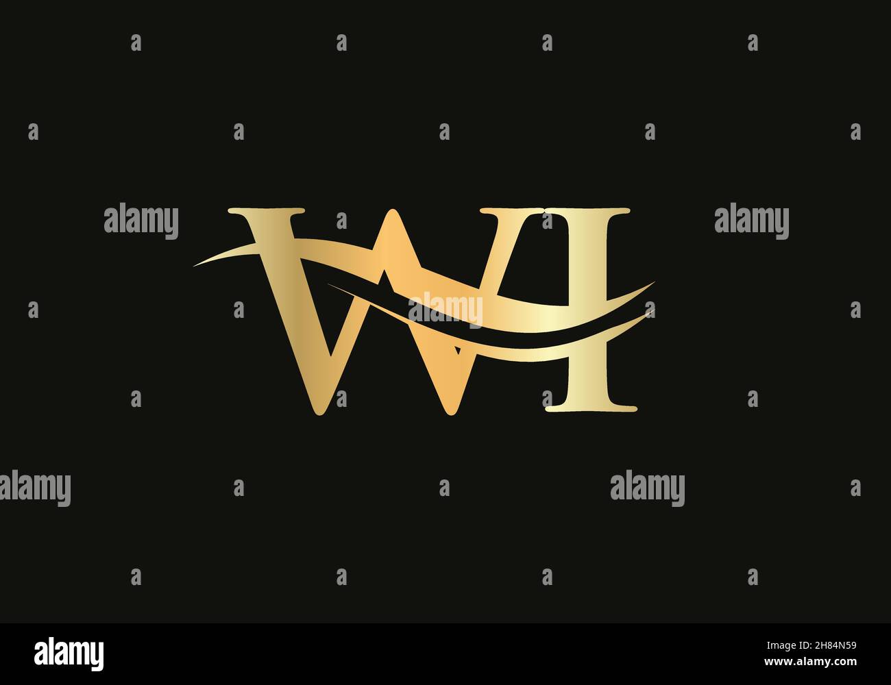 WI Logo Design for business and company identity. Creative WI letter ...