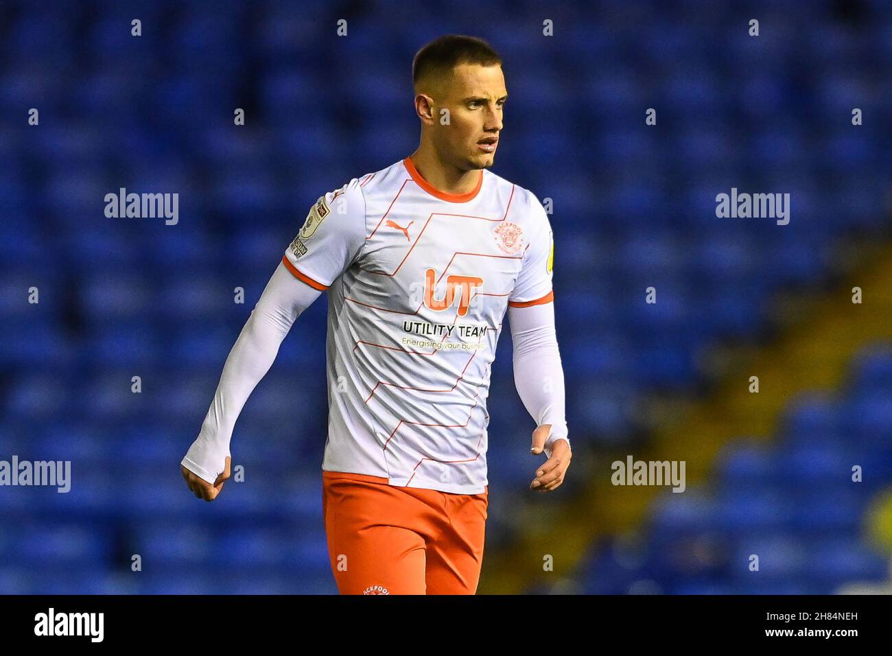 Jerry Yates #9 of Blackpool during the game Stock Photo - Alamy