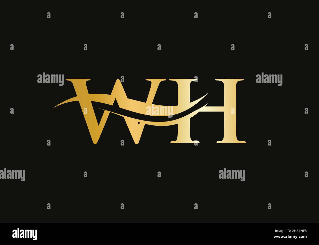 W h logo Stock Vector Images - Alamy