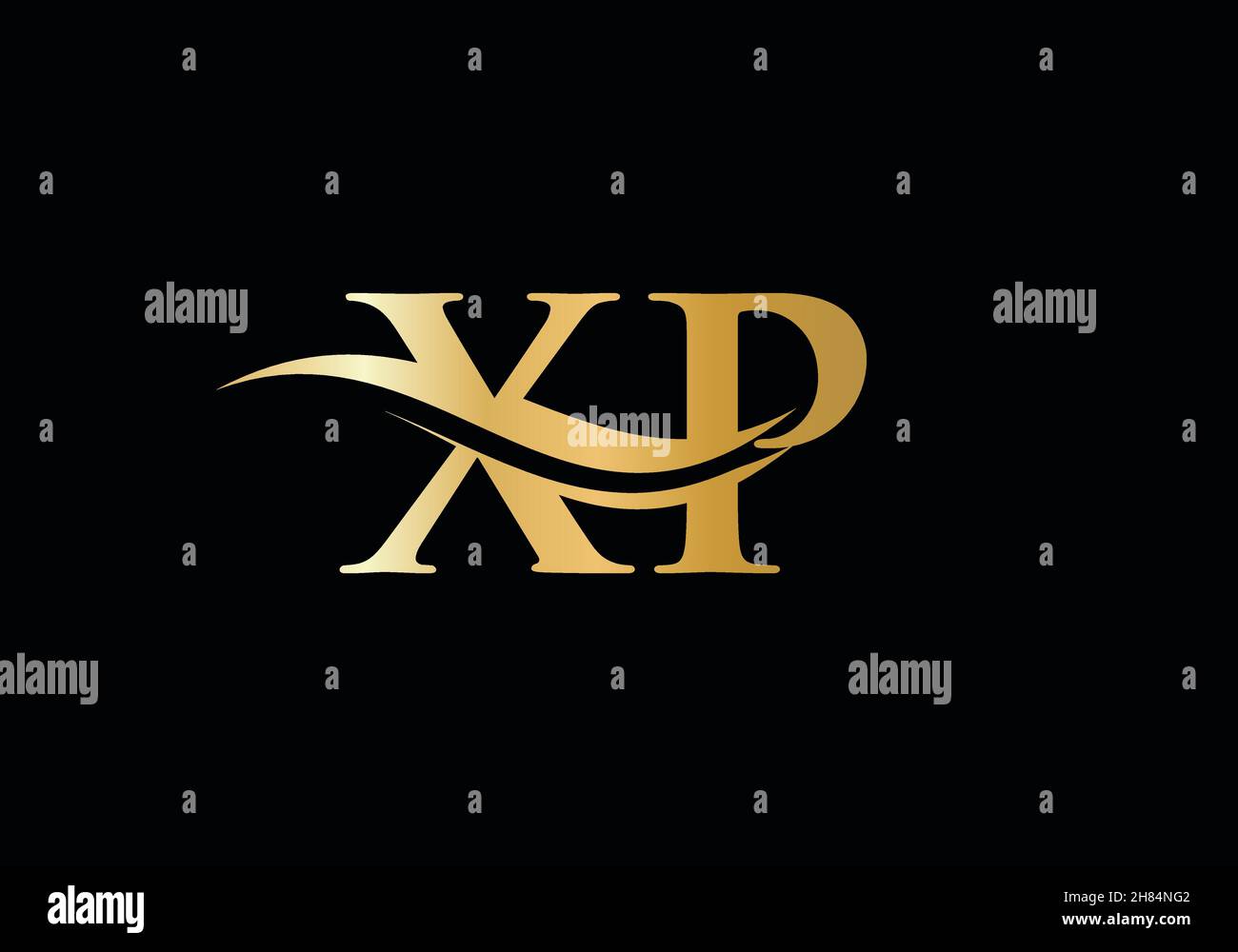 Elegant and stylish XP logo design for your company. XP letter logo. XP ...