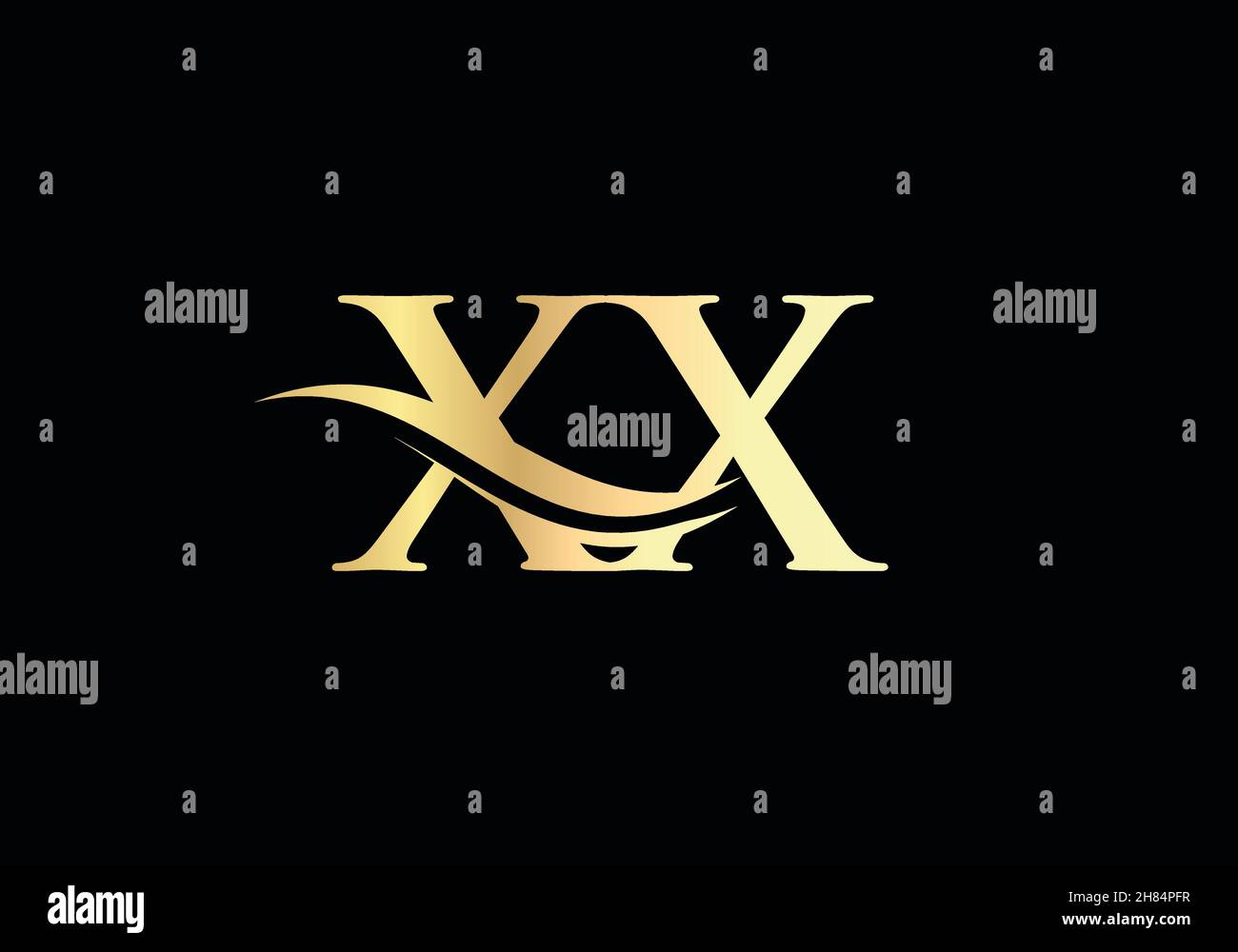 XX Linked Logo for business and company identity. Creative Letter XX ...