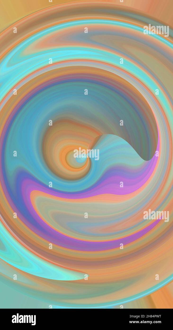 Sphere form with abstract blurry colorful pattern. Abstract lensball in ...