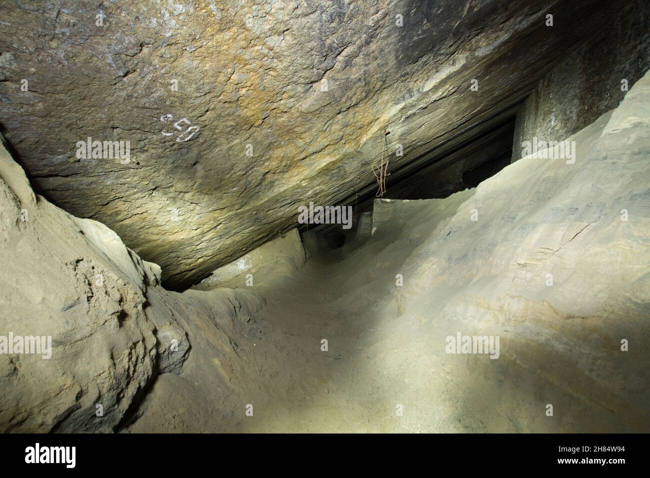 Schöpfer mine in Štiavnica Mountains, Slovakia. A major adit ...