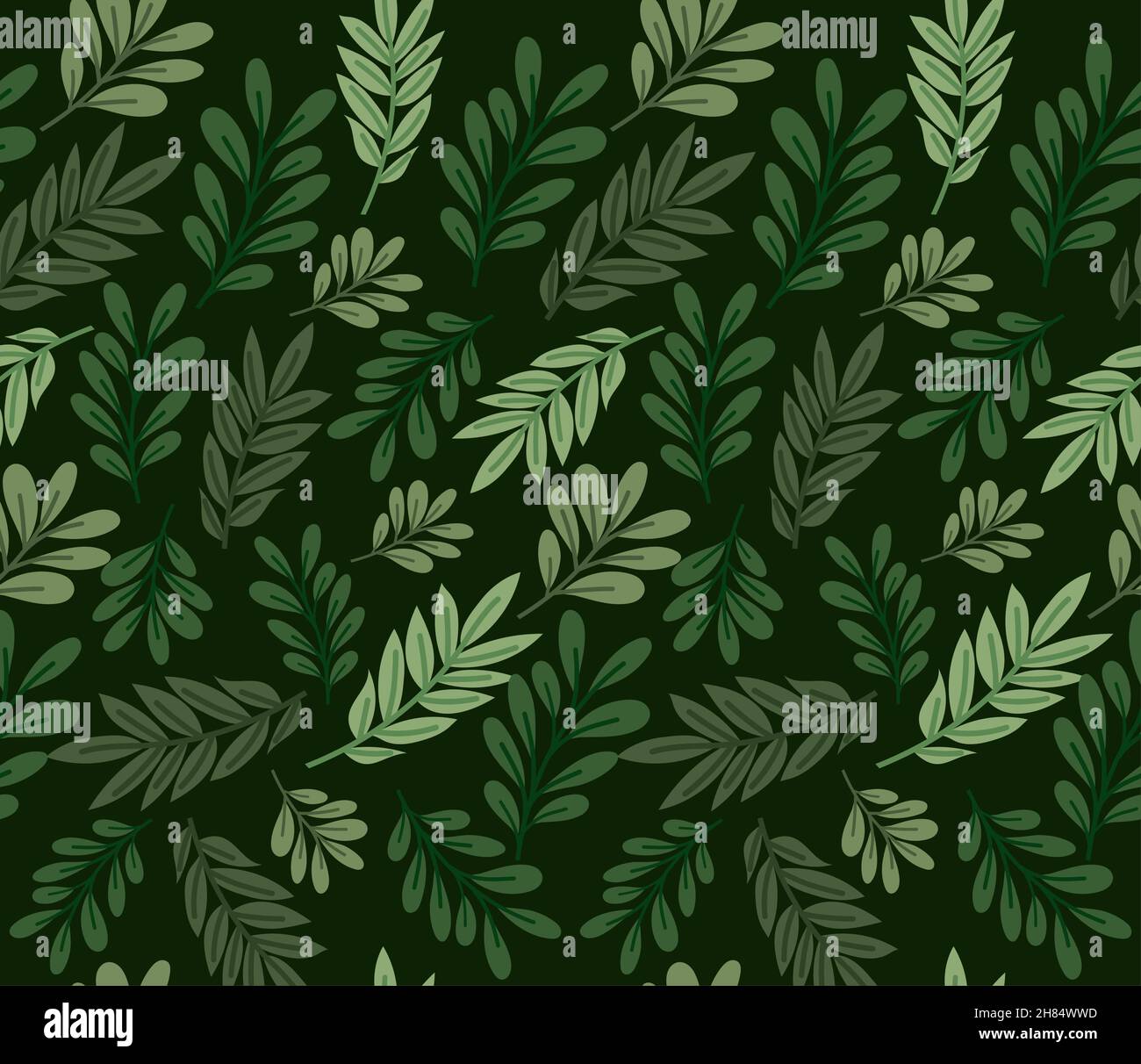green leaves pattern Stock Vector Image & Art - Alamy