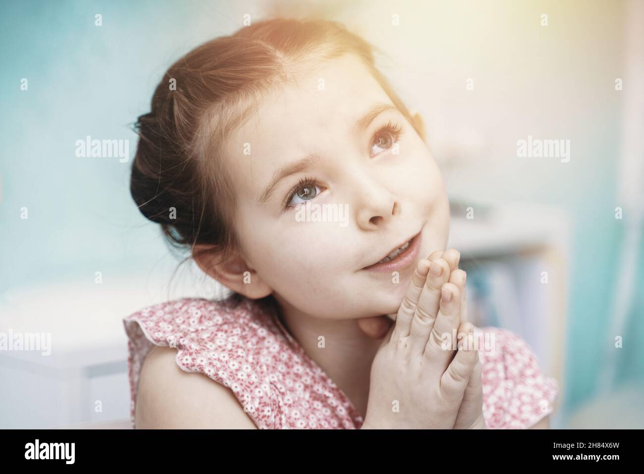 Innocence, purity and youth concept. Future and flourishing. Girl ...