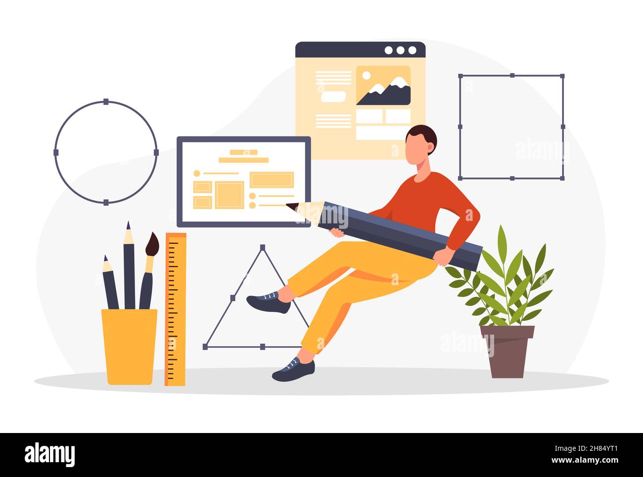 UI, UX design Stock Vector Image & Art - Alamy