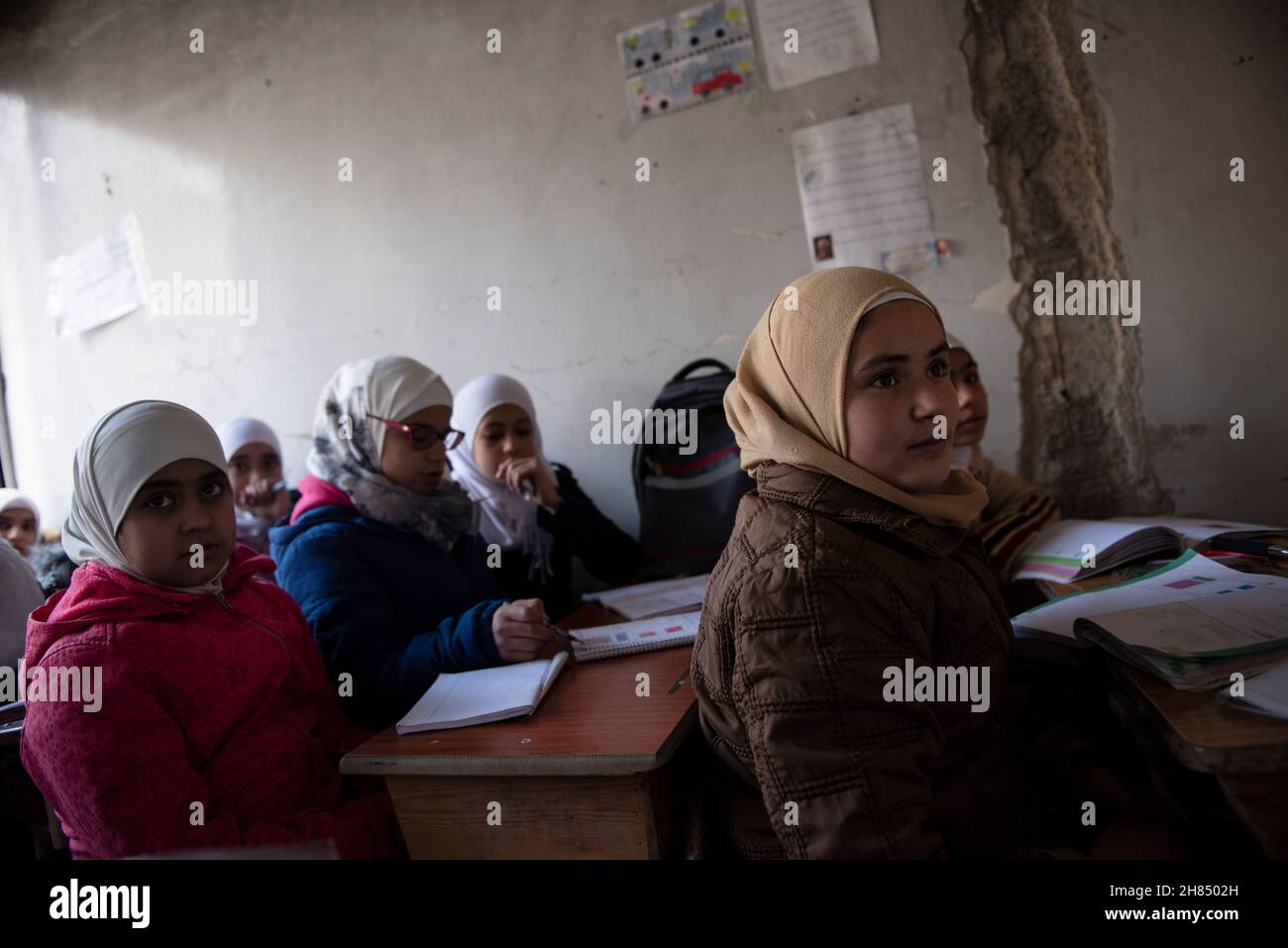 Body diversity in education in Syria after war Stock Photo - Alamy