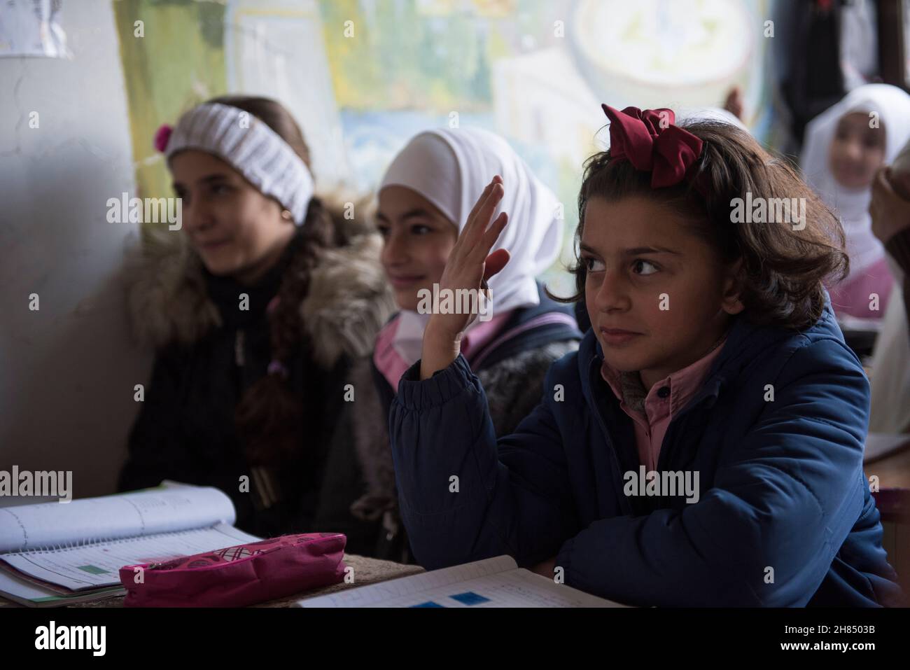 Body diversity in education in Syria after war Stock Photo - Alamy