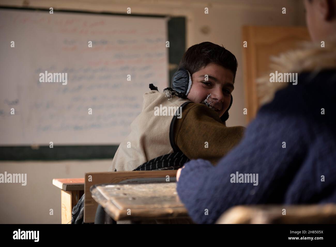 Body diversity in education in Syria after war Stock Photo - Alamy