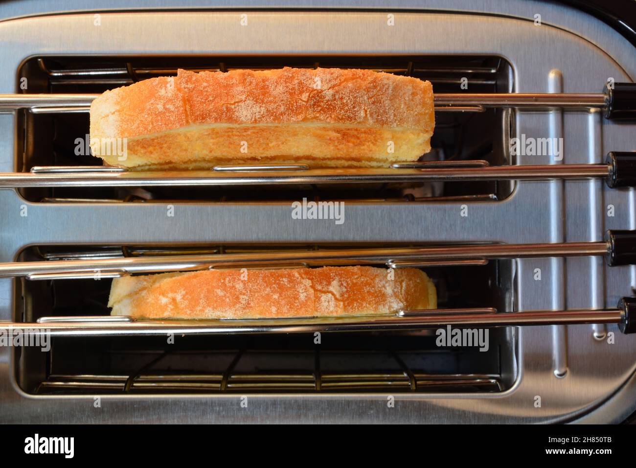 Toasted golden bread slices in hi-res stock photography and images - Alamy
