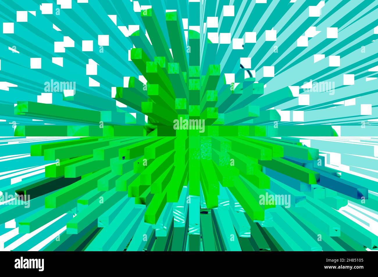 Beautiful Green And Cyan Color Extrude Effect Backdrop Design Stock ...