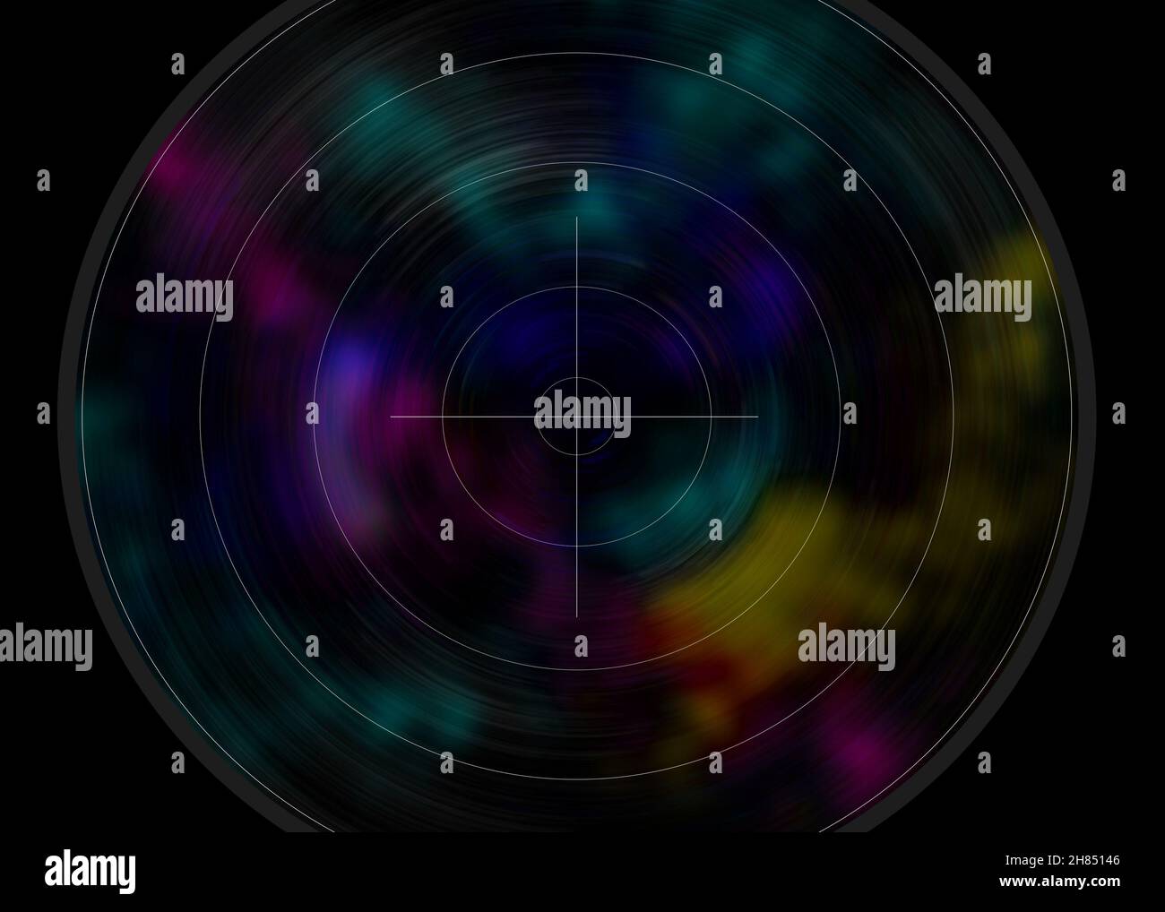 Beautiful Round Dark Colors Illustration Backdrop Design Stock Photo ...