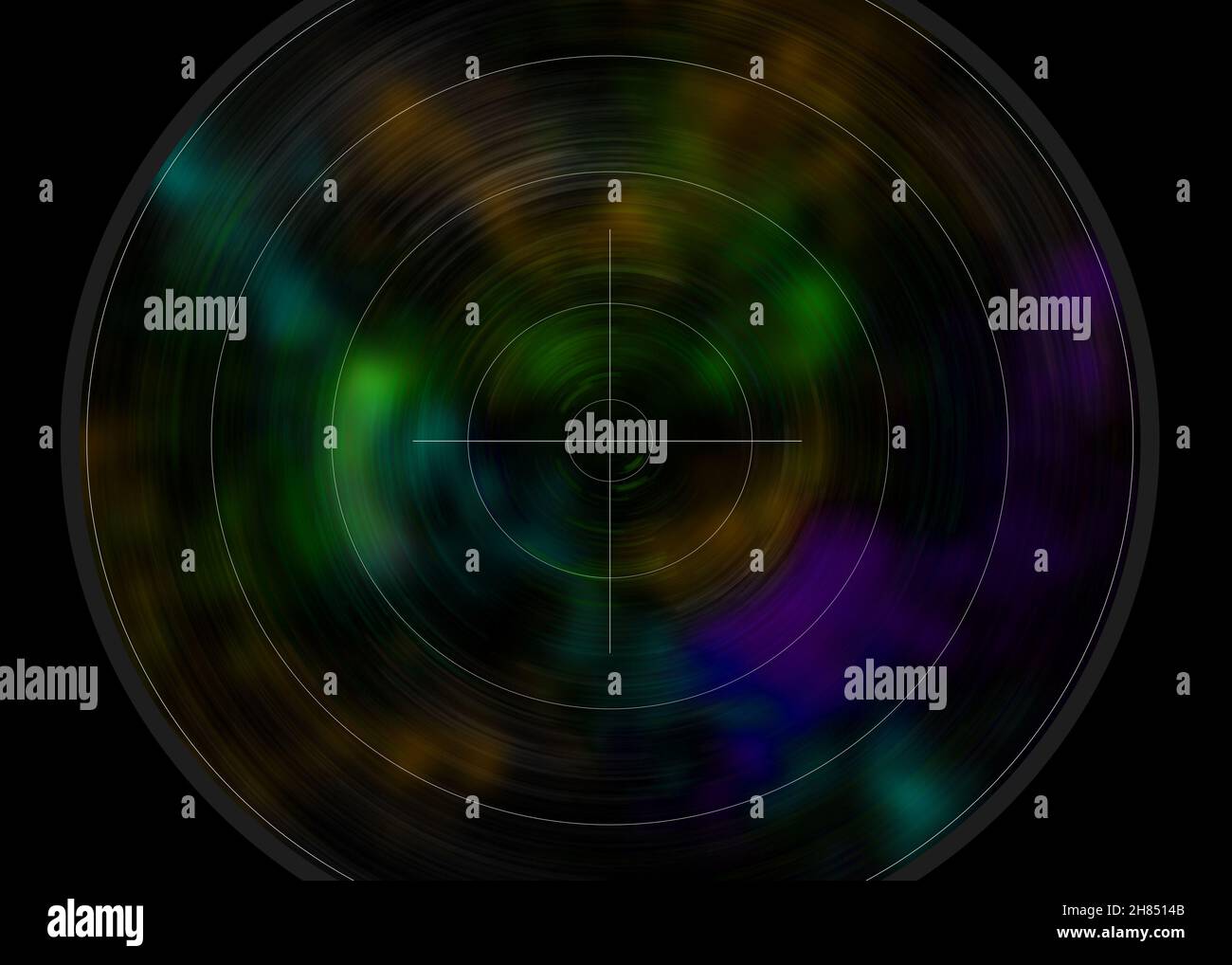 Beautiful Illustration Round Design Filled With Different Colors ...