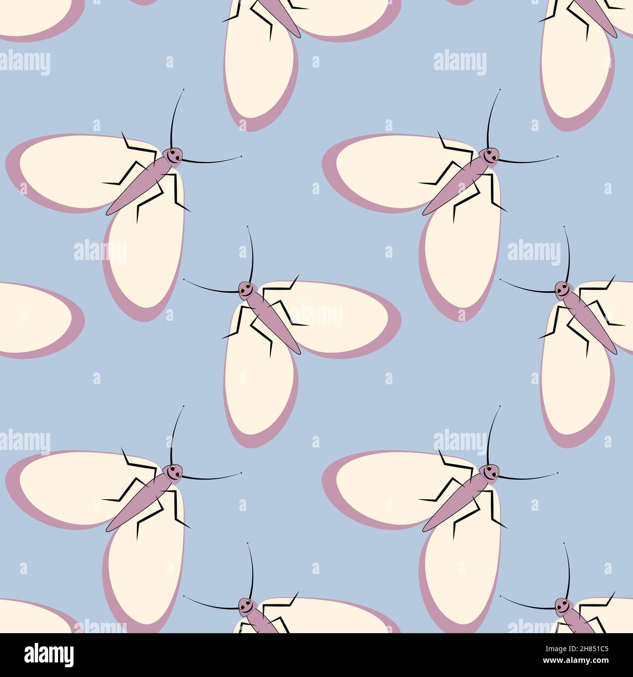Seamless pattern, endless texture - Illustration on a square background ...