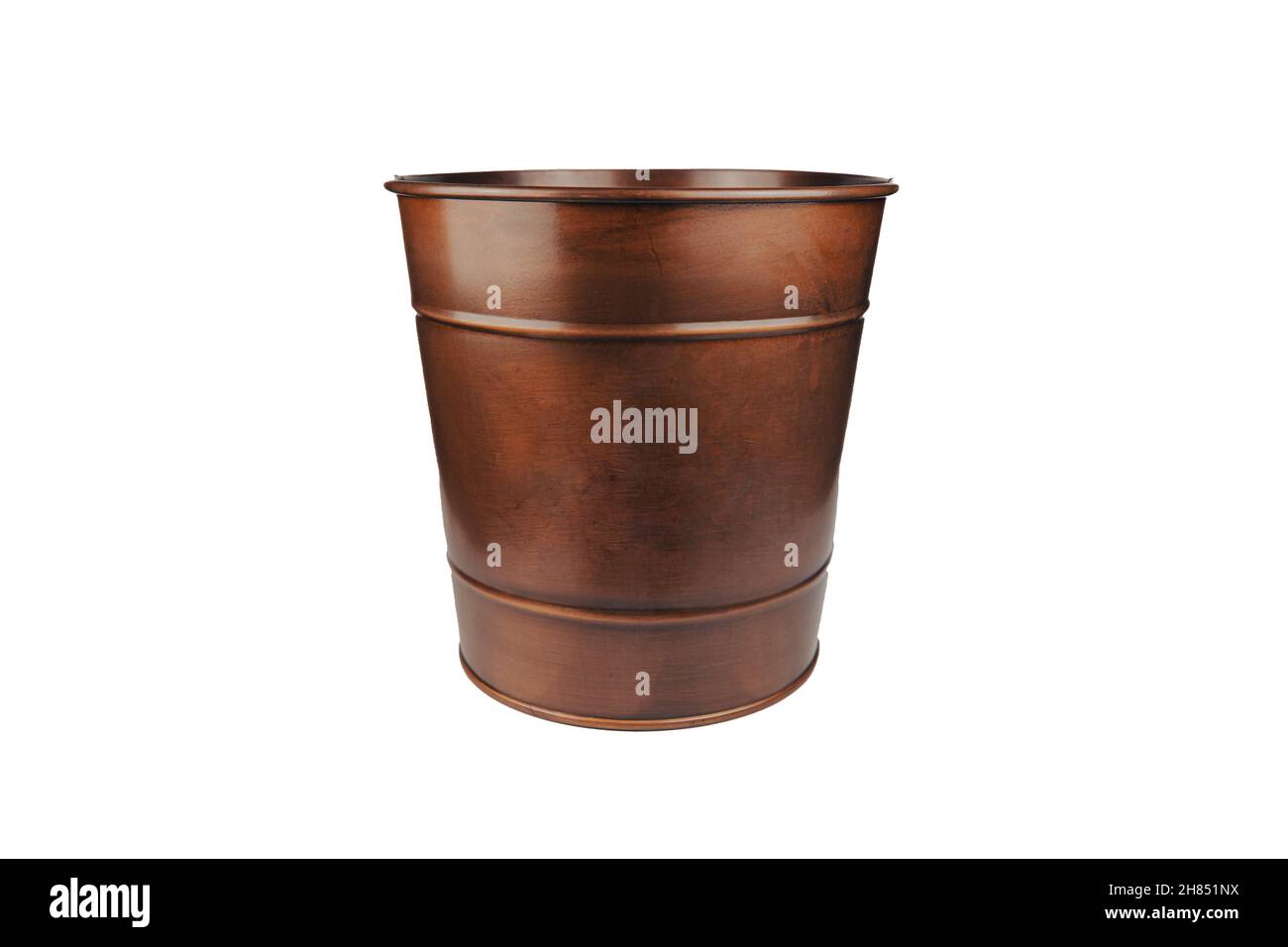 metal bucket on isolated white background Stock Photo - Alamy