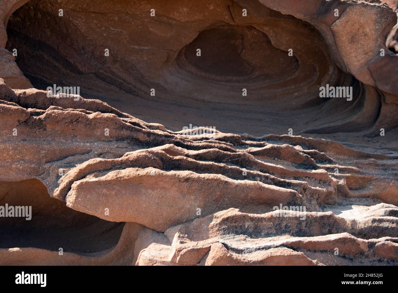 Beautiful geological formation. Sandstone with layers. Damaraland ...