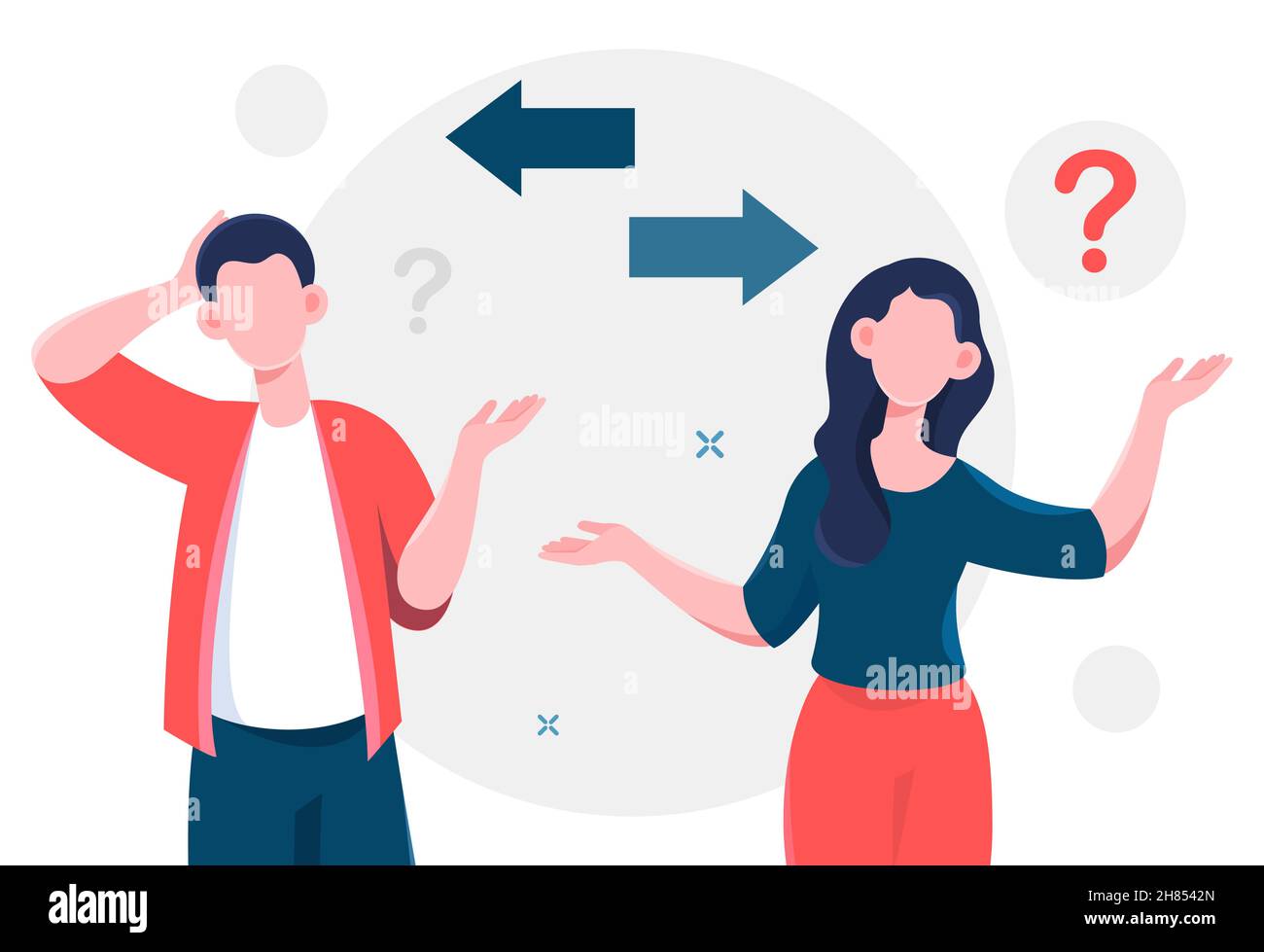 Concept of doubt Stock Vector Image & Art - Alamy