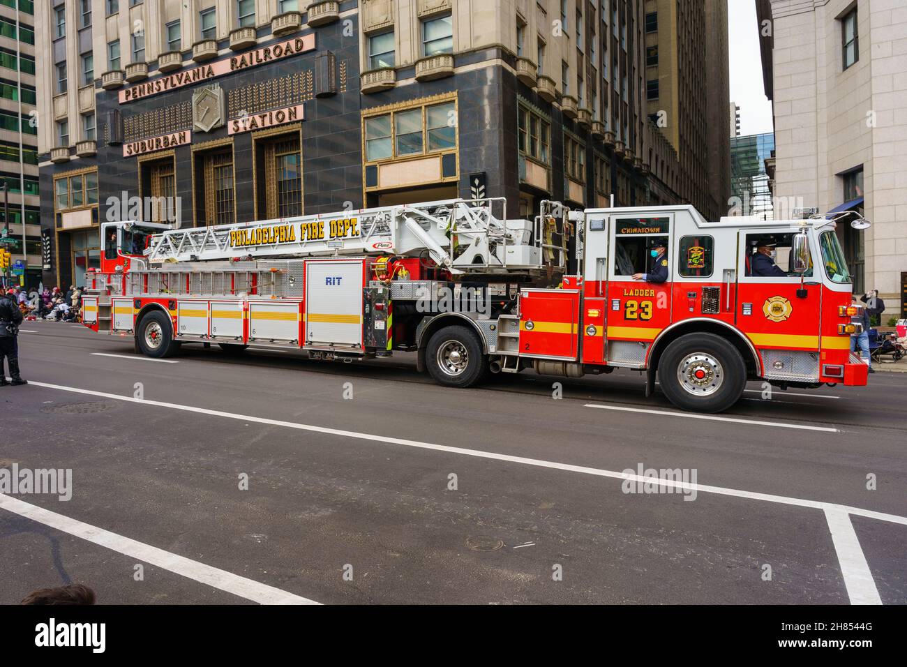Philadelphia, PA, USA - November 25, 2021: A City of Philadelphia Fire ...