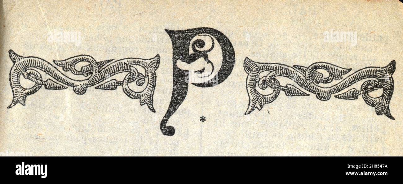 Lettre p hi-res stock photography and images - Alamy