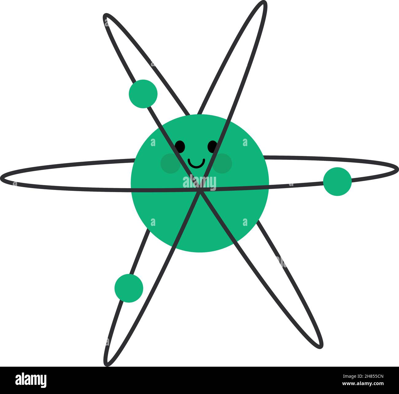 science atom kawaii Stock Vector Image & Art - Alamy