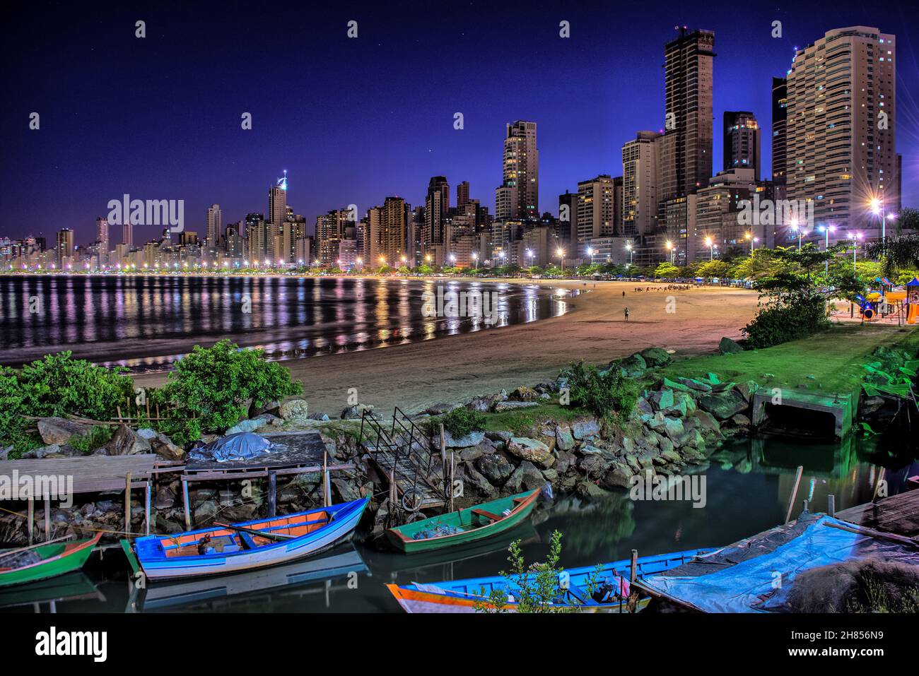 Balneário Camboriú beachfront, Santa Catarina, Brazil Stock Photo - Alamy