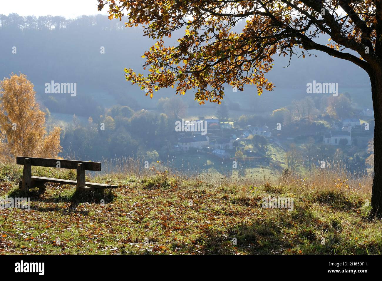 Autumn views aroun Cotsold Village of Sheepscombe, gloucestershire, UK ...