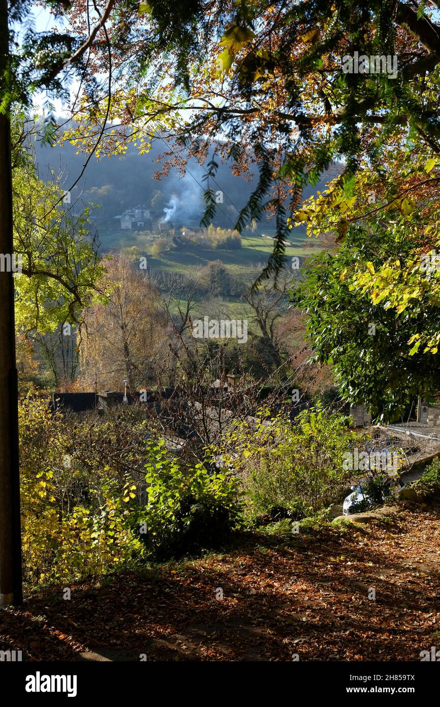 Autumn views aroun Cotsold Village of Sheepscombe, gloucestershire, UK ...