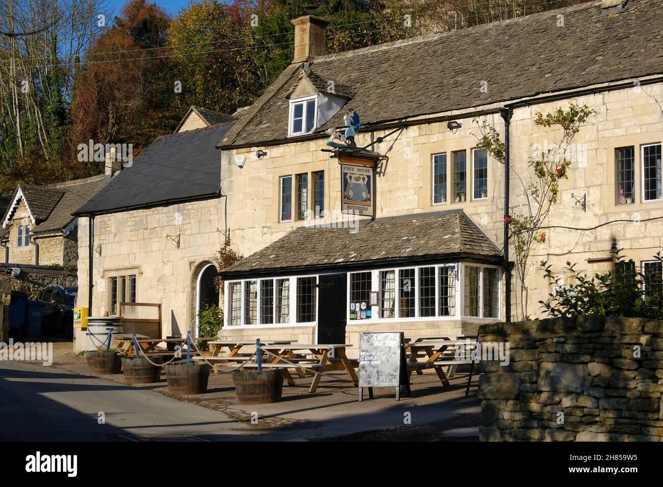 Autumn views aroun Cotsold Village of Sheepscombe, gloucestershire, UK ...