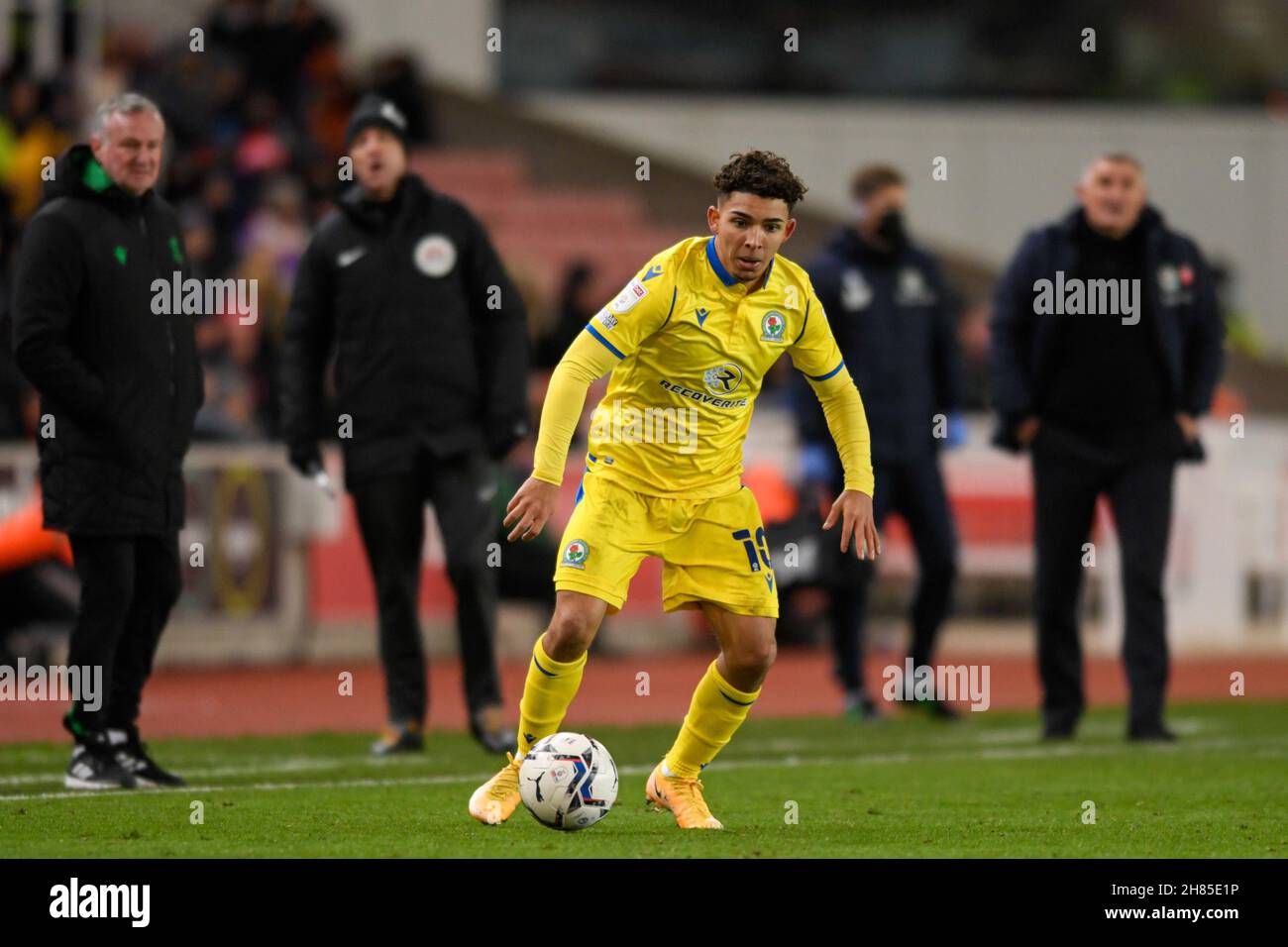 Tyrhys Dolan #10 of Blackburn Rovers with the ball Stock Photo - Alamy