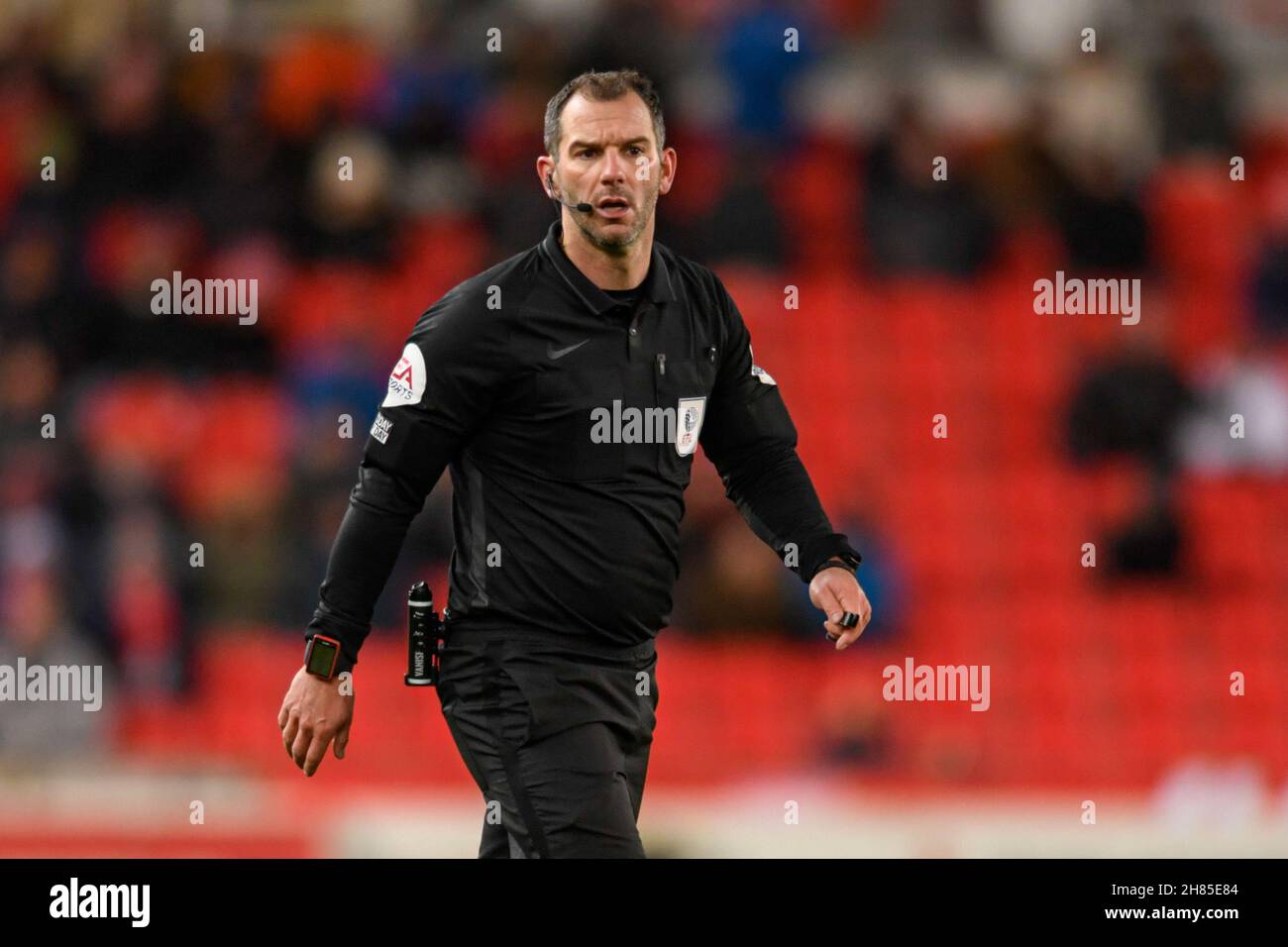 Referee Tim Robinson in action during the game Stock Photo - Alamy