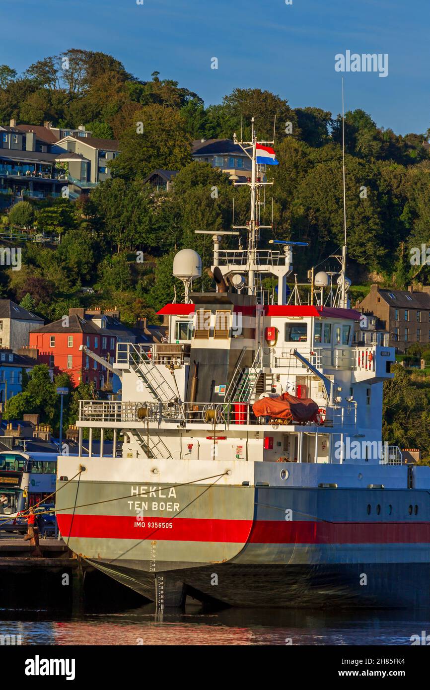 Cargo ship, Port of Cork, County Cork, Ireland Stock Photo - Alamy