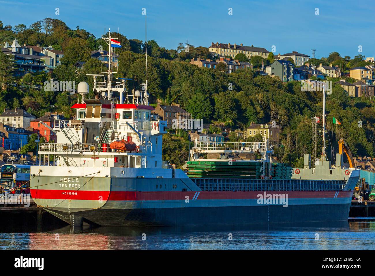 Cargo ship, Port of Cork, County Cork, Ireland Stock Photo - Alamy