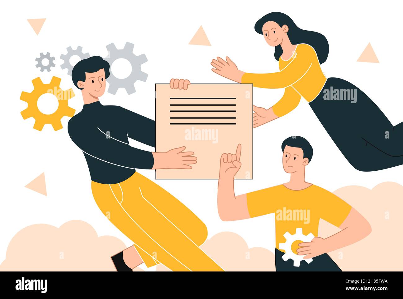 Gathering data concept Stock Vector Image & Art - Alamy