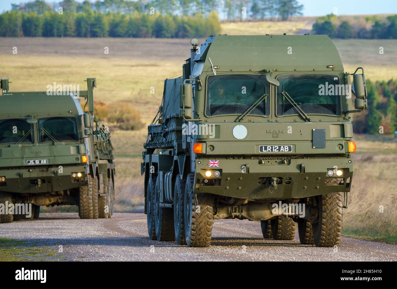 Military truck convoy hi-res stock photography and images - Alamy