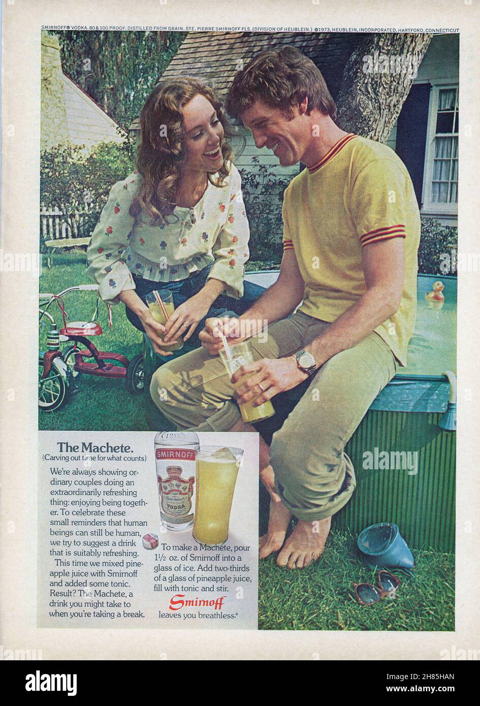 September 1973 "Playboy" magazine advertising, USA Stock Photo - Alamy