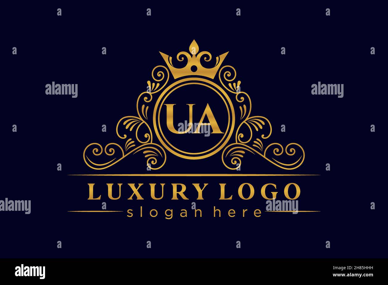 Letter ua logo hi-res stock photography and images - Alamy