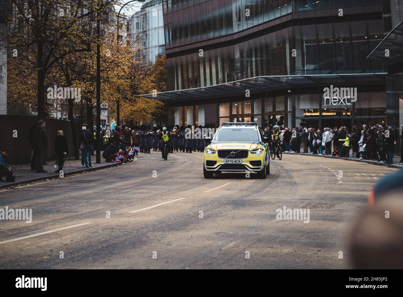 London, UK - 2021.11.13: Metropolitan Police Car in the front of Lord ...