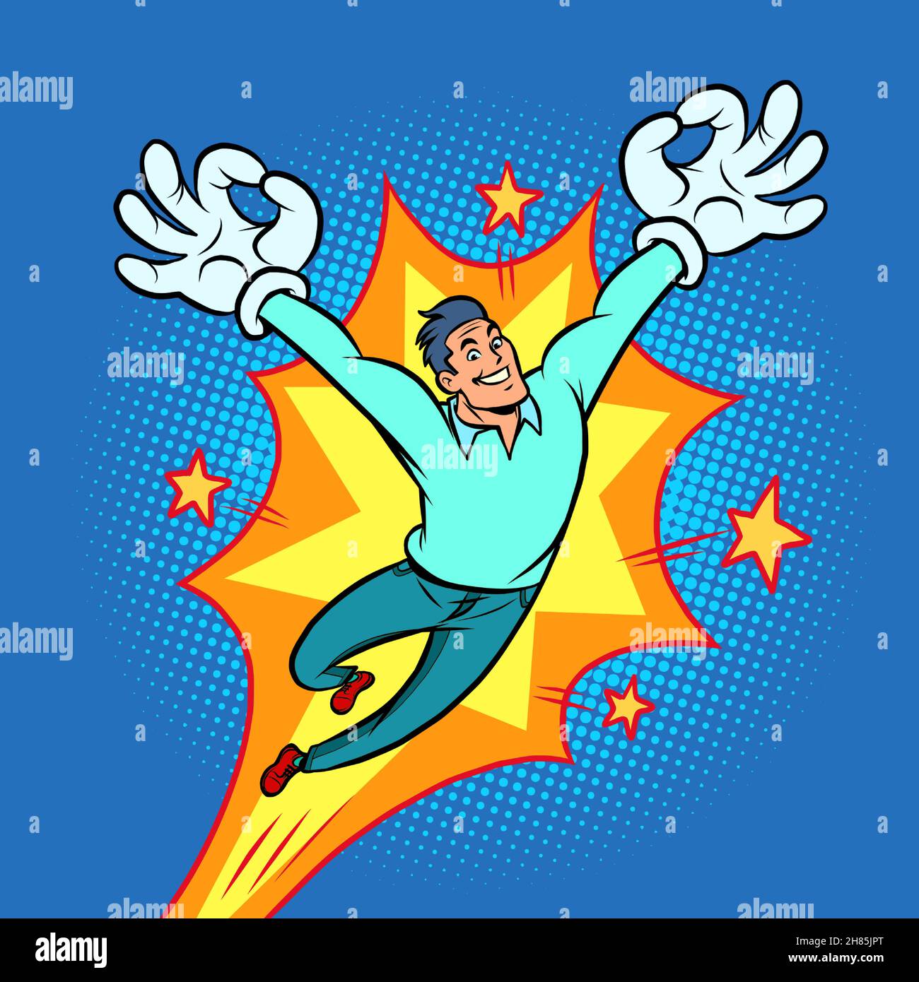 Emotional smiling Stock Vector Images - Alamy