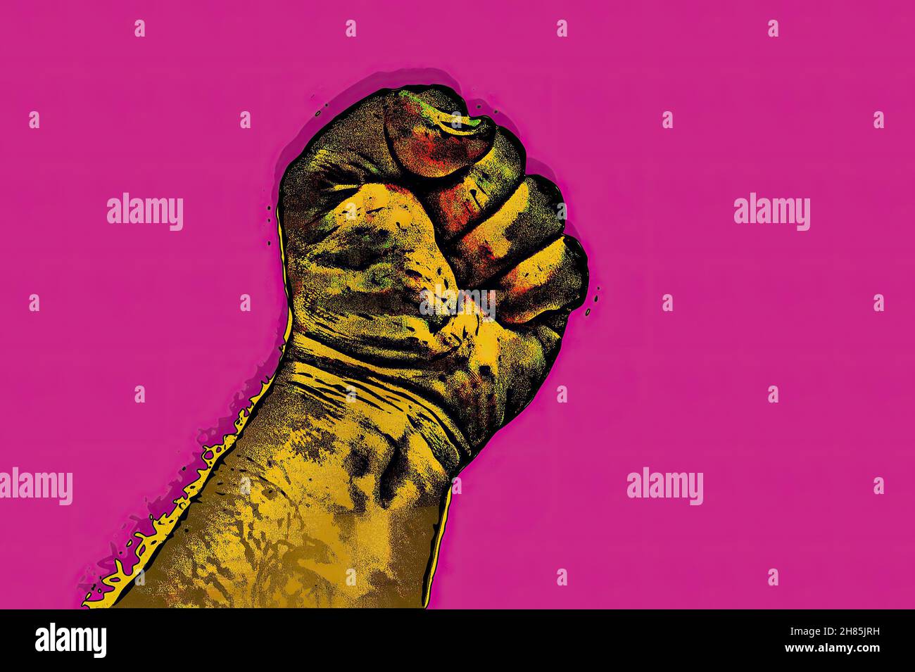 Clenched fist held high hi-res stock photography and images - Alamy