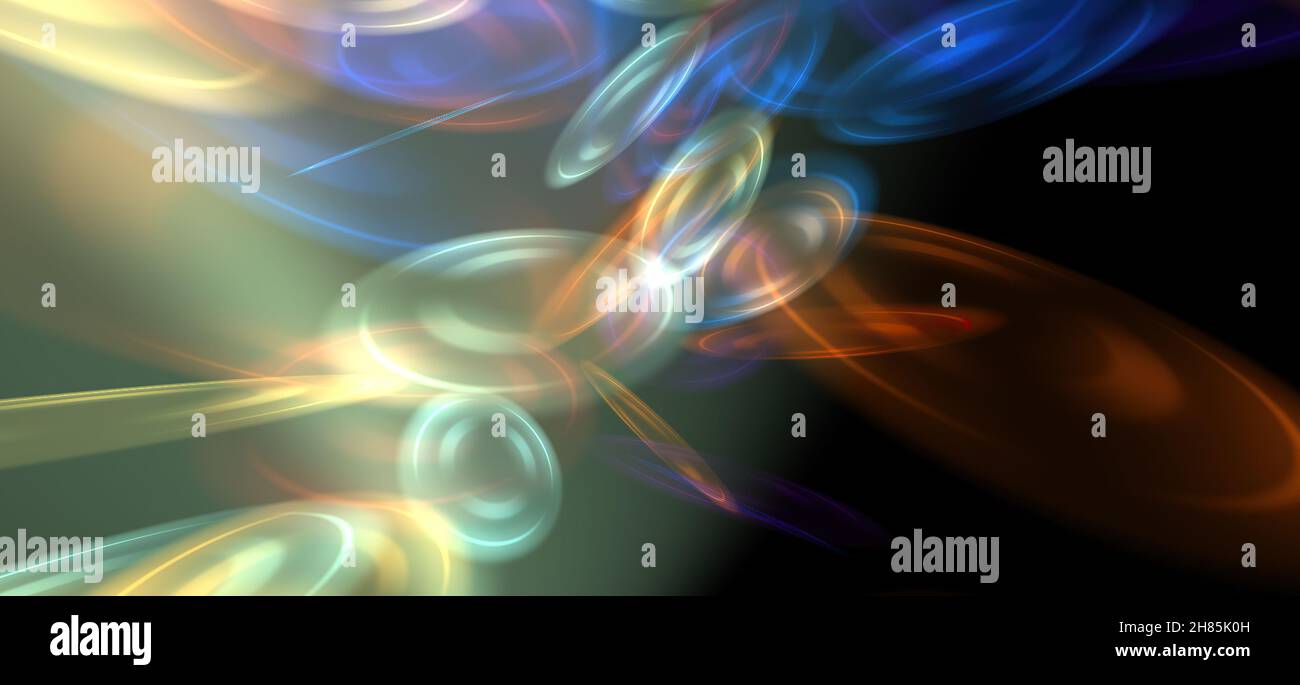 Shining Lights And Spheres Background Stock Photo - Alamy