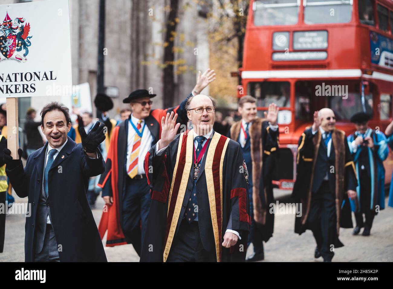 London, UK - 2021.11.13: Modern livery companies at Lord Mayors of ...