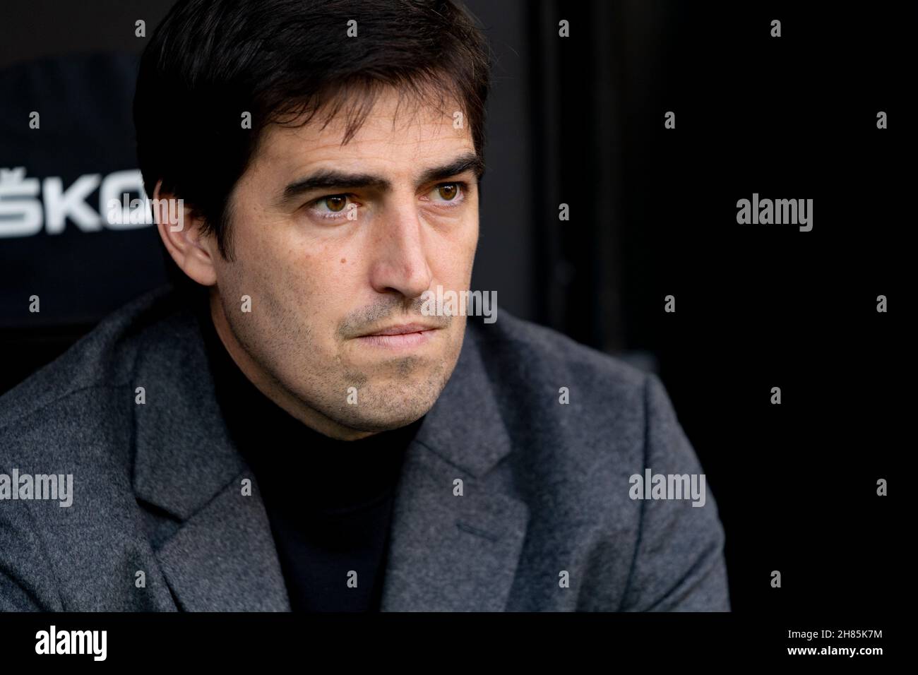 Andoni Iraola of Rayo Vallecano seen during the Spanish La Liga ...