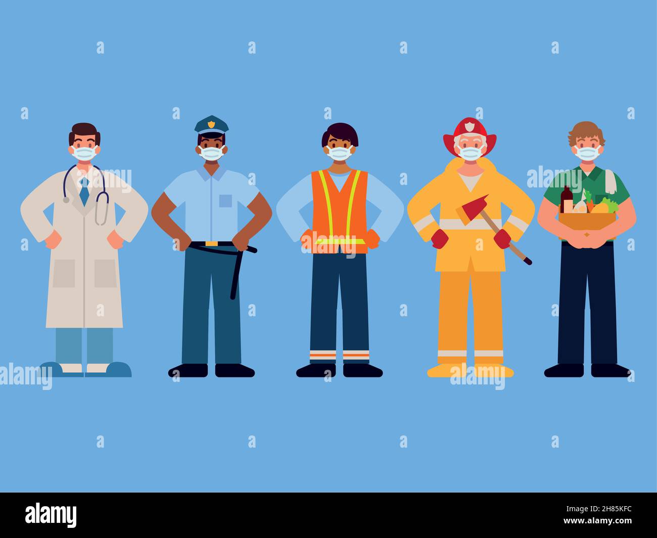 set men different professions Stock Vector Image & Art - Alamy