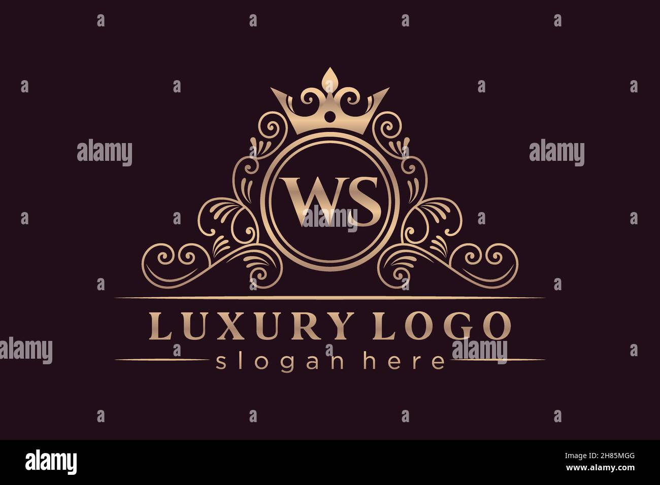 Letter ws logo hi-res stock photography and images - Alamy