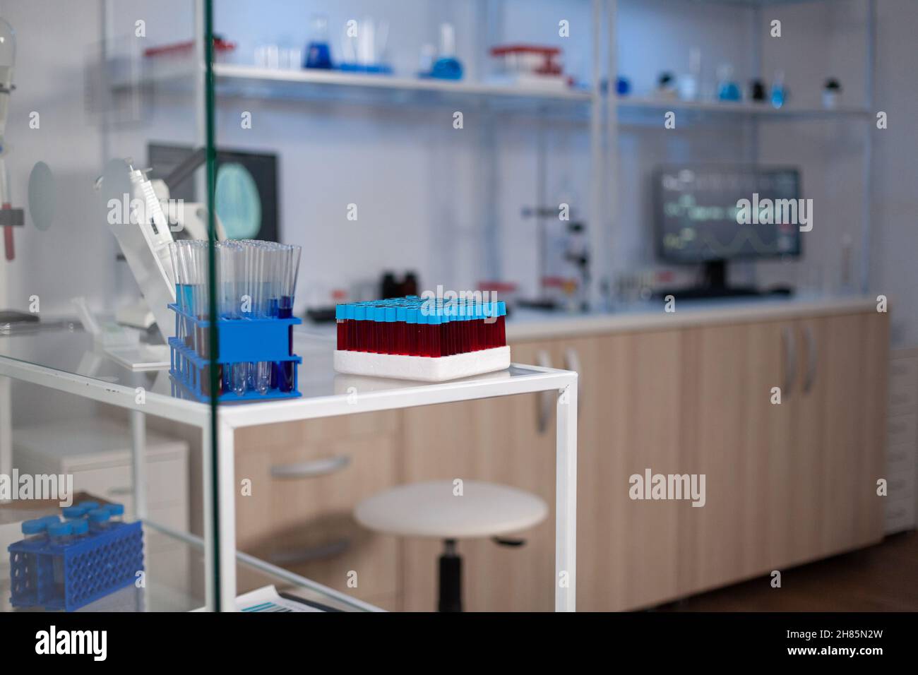 Empty medical neurological laboratory with nobody in it with ...