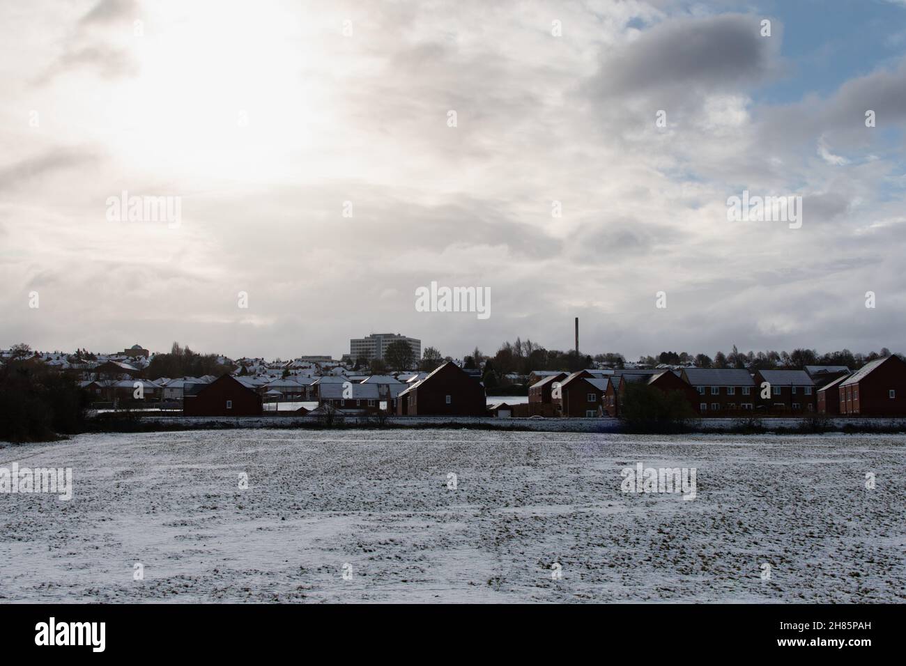 Barnsley, England - Nov 27th, 2021 - First snow of the year. Cold ...