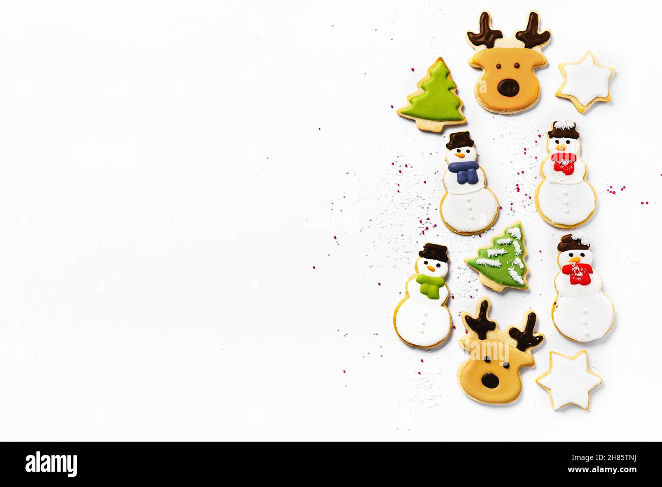 Christmas flat lay on Cut Out Stock Images & Pictures - Alamy