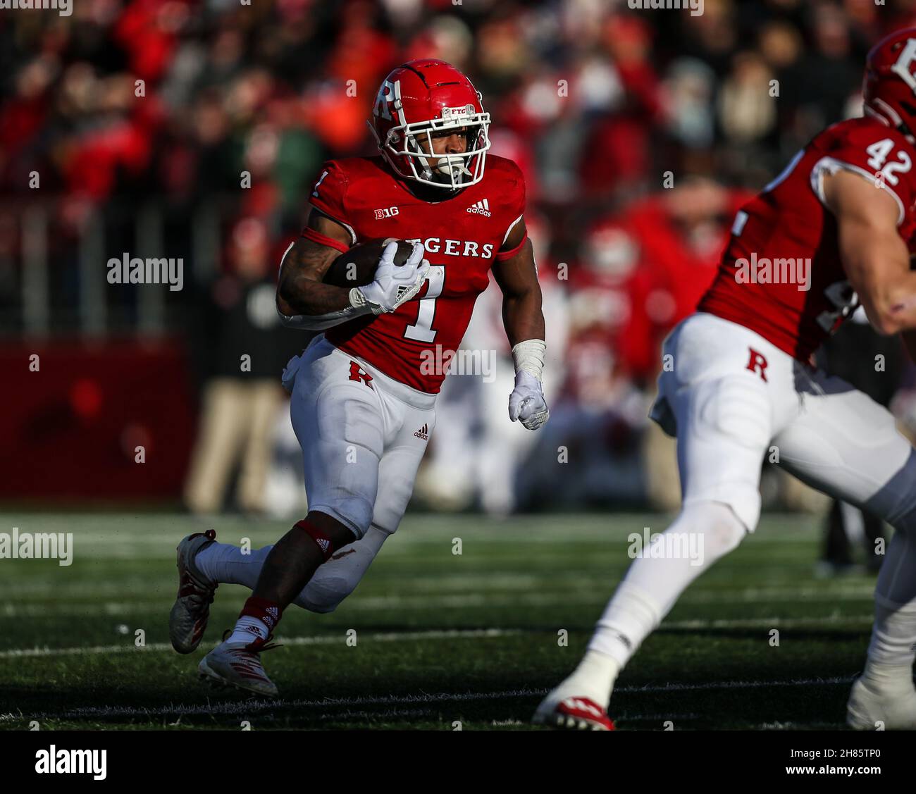 November 27, 2021: Rutgers Scarlet Knights running back Isaih Pacheco ...